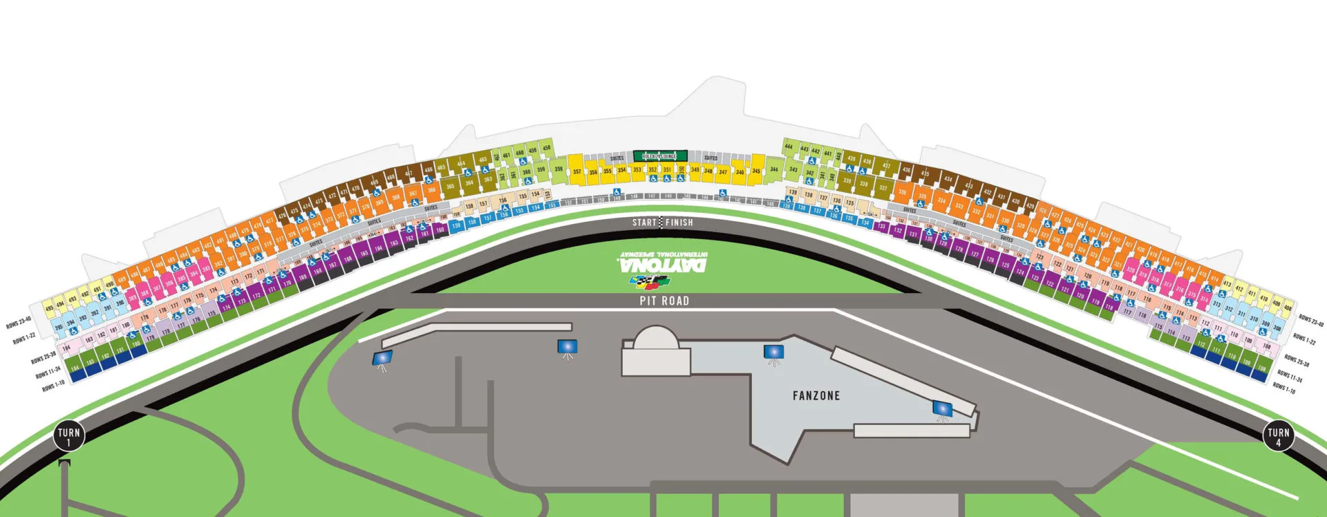 Daytona Seating Layout